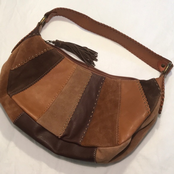 Fossil | Bags | Fossil Vintage Leather Patchwork Hobo Bag | Poshmark